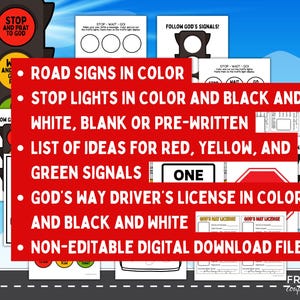 Christian Stoplight Bible Craft for Kids, God’s Way Traffic Light Kit ...