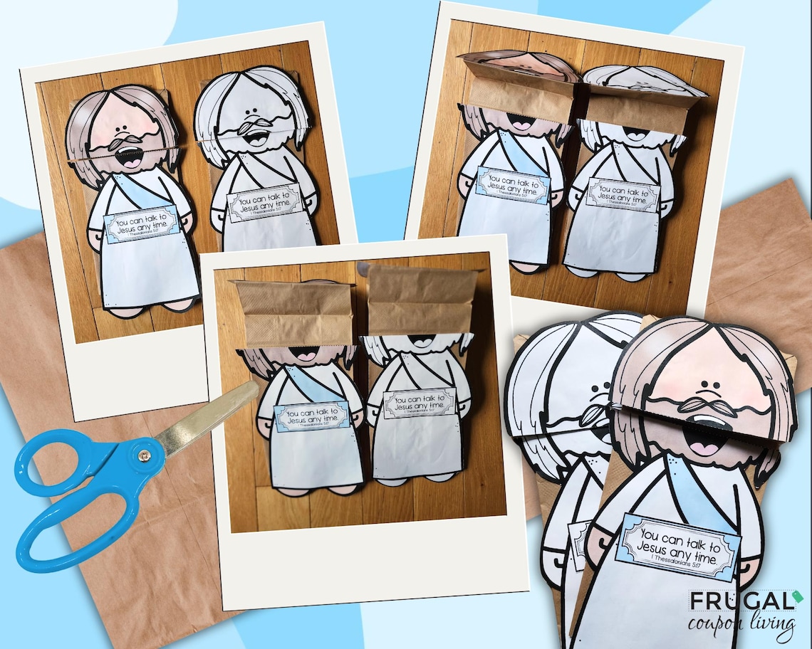 Talk to Jesus Puppet Craft for Kids, How to Talk to Jesus Christian ...