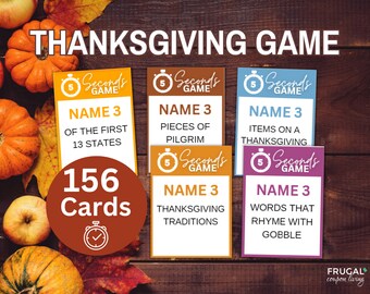 5 Seconds THANKSGIVING 5 Second Rule Game Powerpoint Game - Etsy