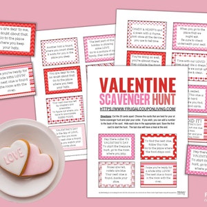 Scavenger Hunt Valentine's Day, 20 Valentine's Day Treasure Hunt Clues ...