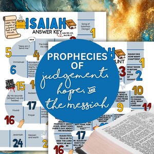 Isaiah Bible Scavenger Hunt, Isaiah the Prophet Activity Printable ...