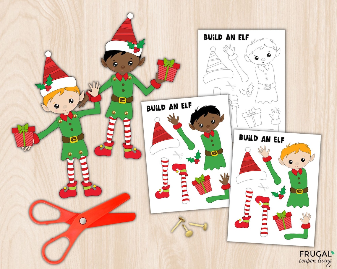Adorable Elf Template Craft Kit Printables DIY Elf Doll Fun - Etsy