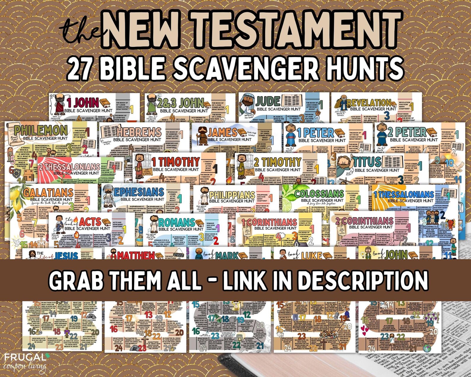 Matthew Bible Scavenger Hunt, Gospel Activity Printable, Book of ...