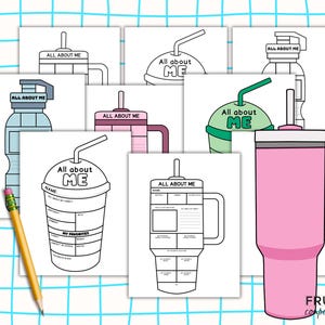 All About Me Water Bottle Worksheets, Get-to-know-you First Week of ...