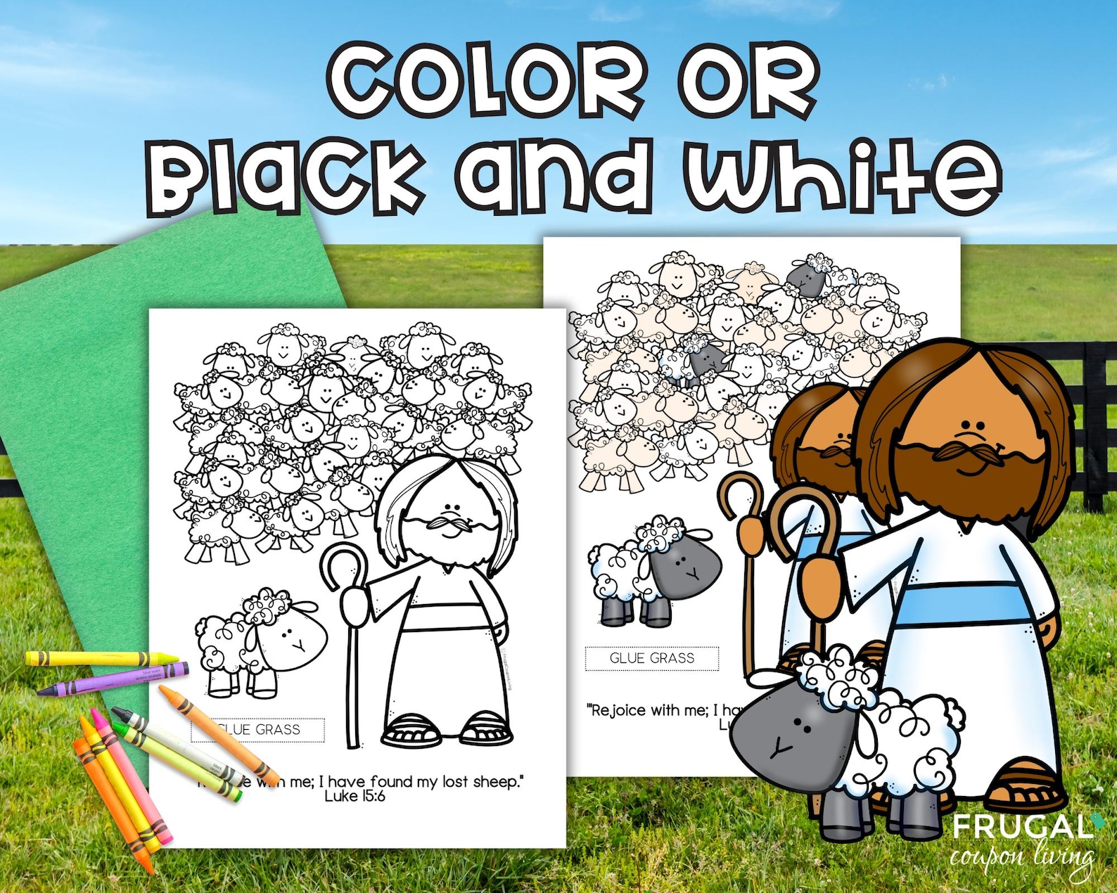 The Parable of the Lost Sheep Craft for Kids, Jesus Leaves the 99 Bible ...