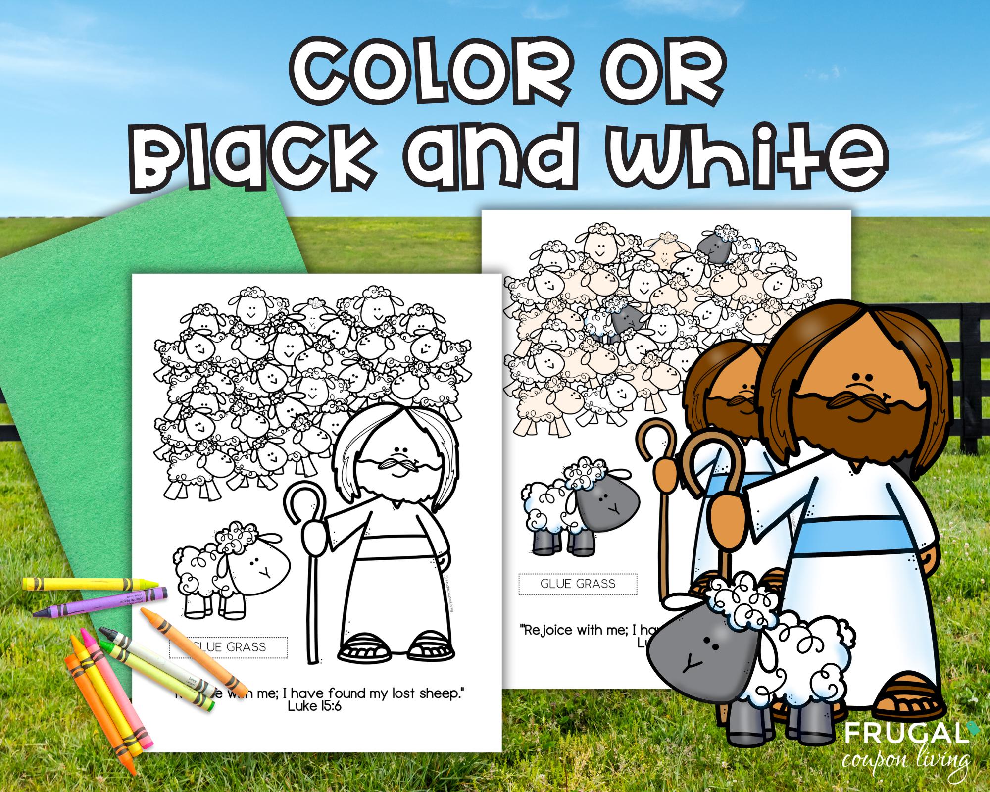 The Parable of the Lost Sheep Craft for Kids, Jesus Leaves the 99 Bible ...