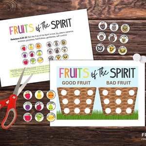 Fruits of the Spirit Worksheet PDF | Fruit of the Holy Spirit Galatians ...