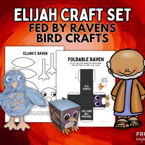 Elijah Crafts Bundle for Kids, 1 Kings Elijah & the Prophets of Baal ...