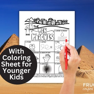10 Plagues of Egypt Craft Wheel & Coloring Page Printable | Ten Plagues ...