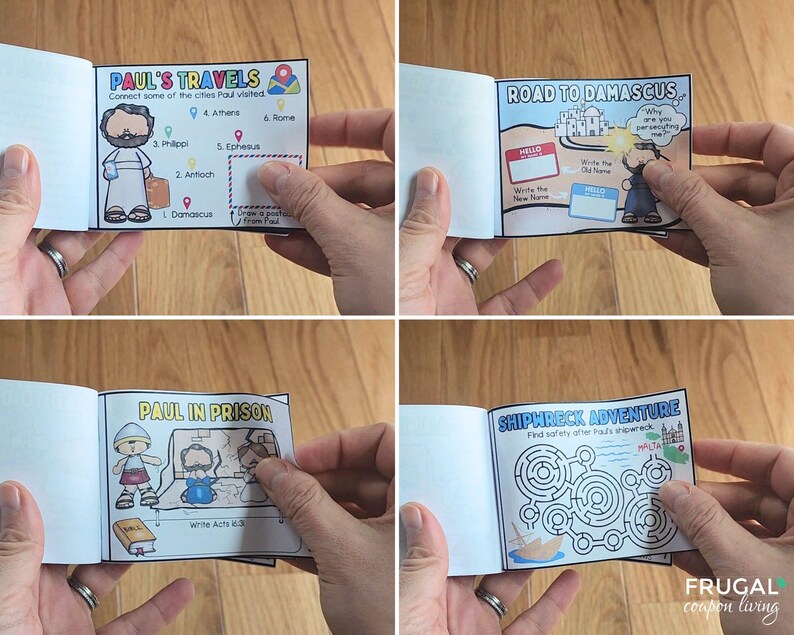 Paul the Apostle Mini Story Book Printable, Kids' Character of Saul in ...