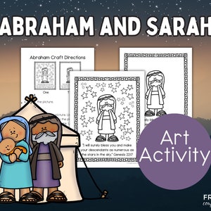 Abraham and Sarah Story Activity Sheets, Abraham and Sarah Crafts for ...