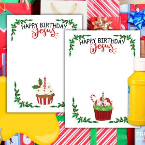 Happy Birthday Jesus Handprint Art, Christmas Handprint Craft, Jesus ...