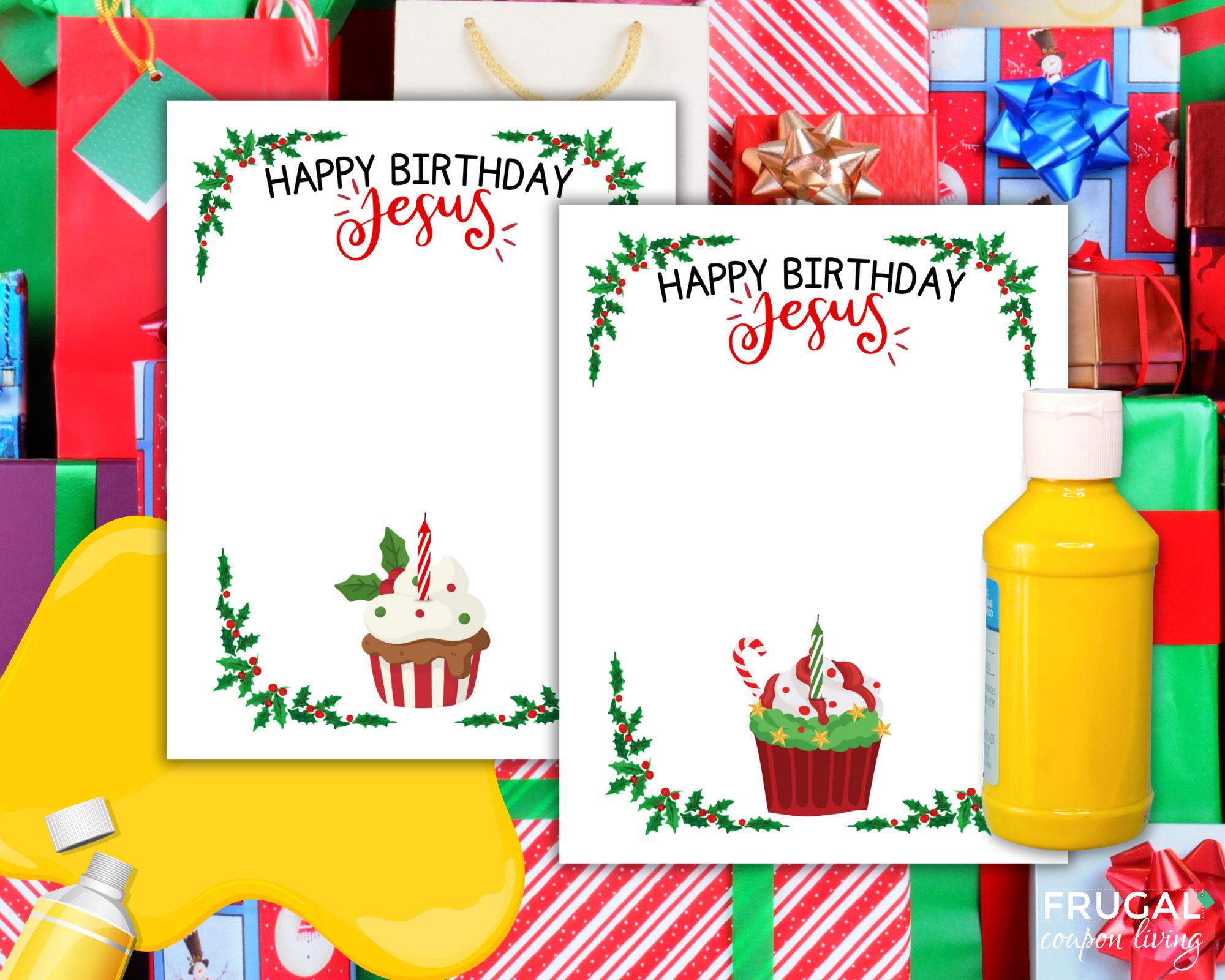 Happy Birthday Jesus Handprint Art, Christmas Handprint Craft, Jesus ...