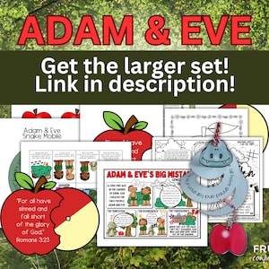 Adam and Eve Coloring Wheel, Printable Garden of Eden Spinner Wheel ...