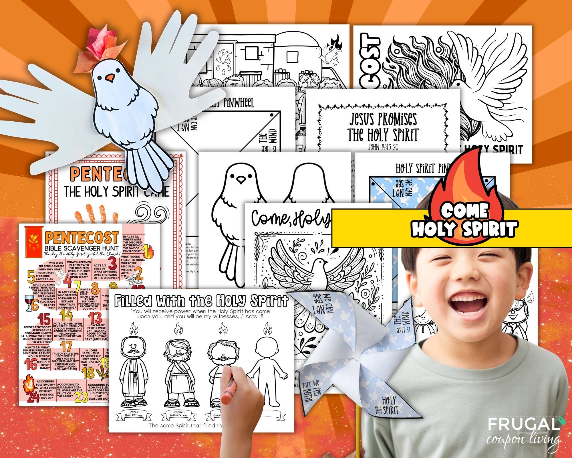Pentecost Activities for Kids, Acts 2 Sunday School Lesson Bible ...