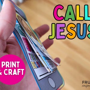 Call on Jesus Cellphone Craft Printable, Talking to Jesus Cell Phone ...