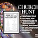 Editable Church Scavenger Hunt Ideas, Personalized Church Treasure Hunt ...