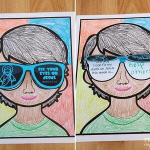 Fix Your Eyes on Jesus Sunglasses Craft, Turn Your Eyes Upon Jesus ...