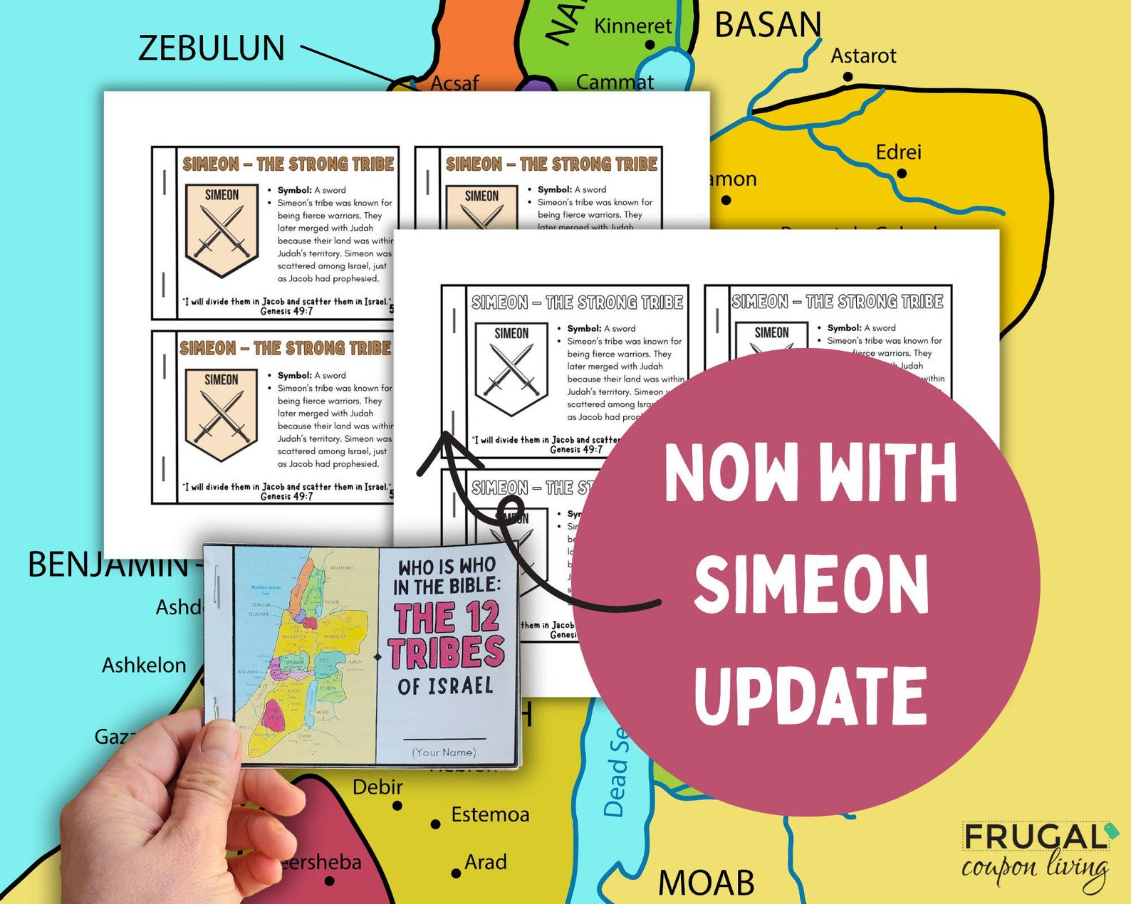 12 Tribes of Israel Bible Craft Story Book, 12 Tribes of Judah Facts ...