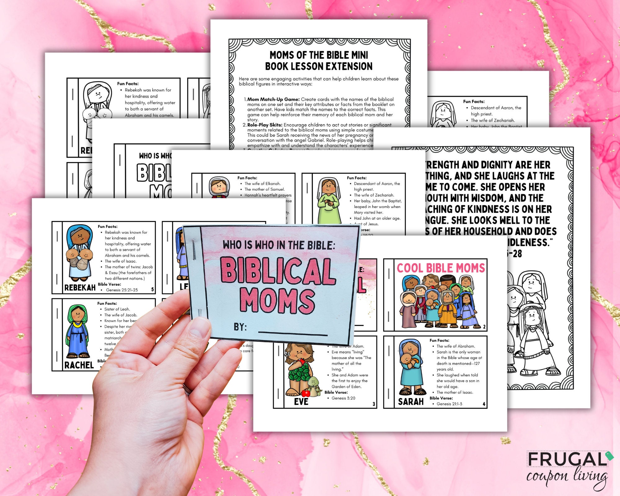 Women of the Bible Printable Mini Book, DIY Moms of the Bible Activity ...