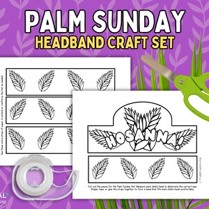 Palm Sunday Craft for Kids, Hosanna Palm Craft Printable With Hosanna ...