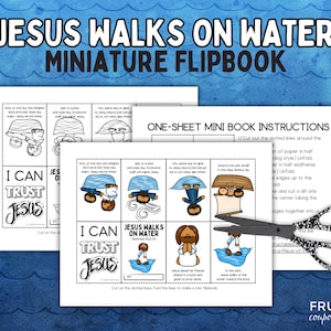 Jesus Walks on Water Bible Story Bundle, Matthew 14:22-33 Stories of ...