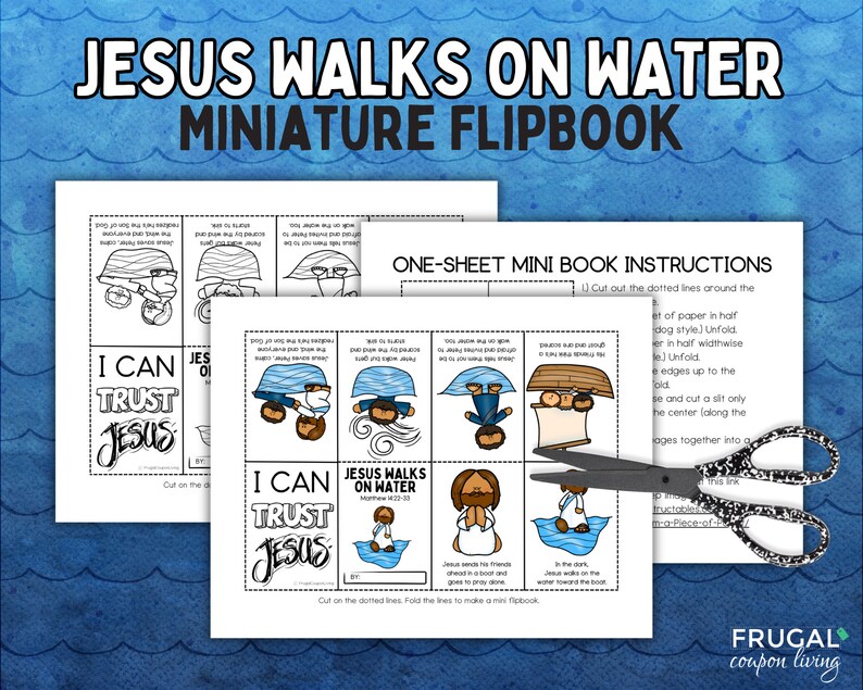 Jesus Walks on Water Bible Story Bundle, Matthew 14:22-33 Stories of ...