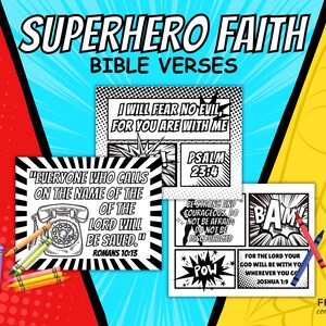 Hero Faith Bible Verse Scripture Coloring Pages, Jesus Saves Christian ...