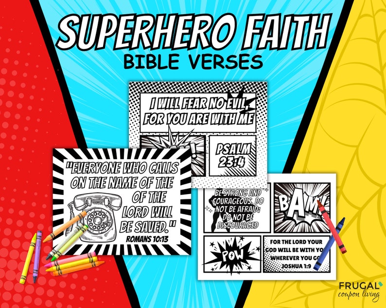 Hero Faith Bible Verse Scripture Coloring Pages, Jesus Saves Christian ...