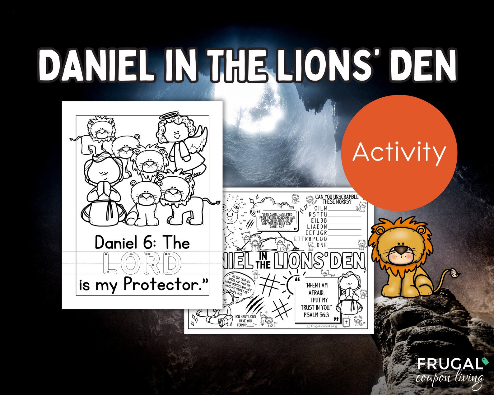 Daniel and the Lions' Den Activities for Kids, Daniel in the Lions' Den ...