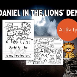 Daniel and the Lions' Den Activities for Kids, Daniel in the Lions' Den ...