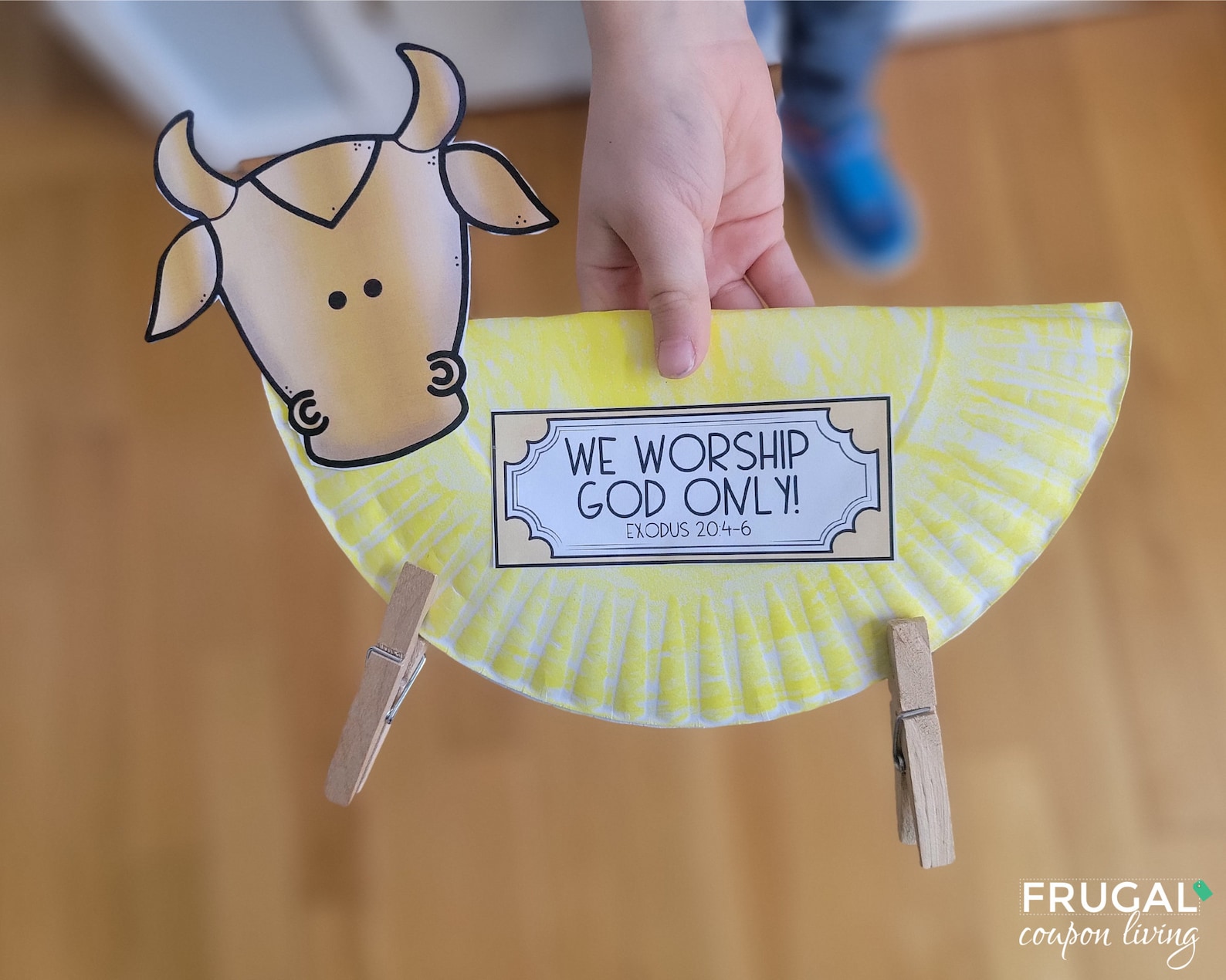 Moses Golden Calf Craft Printable for Kids, the Ten Commandments Craft ...