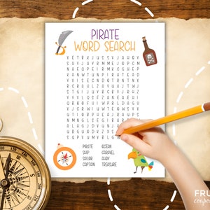 Printable Pirate Activity Pack for Kids Fun Pirate Birthday Party ...
