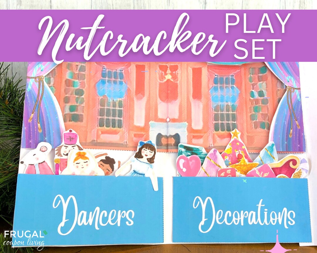 Nutcracker Pretend Play Travel Set | Christmas Ballet Paper Dolls Kit ...