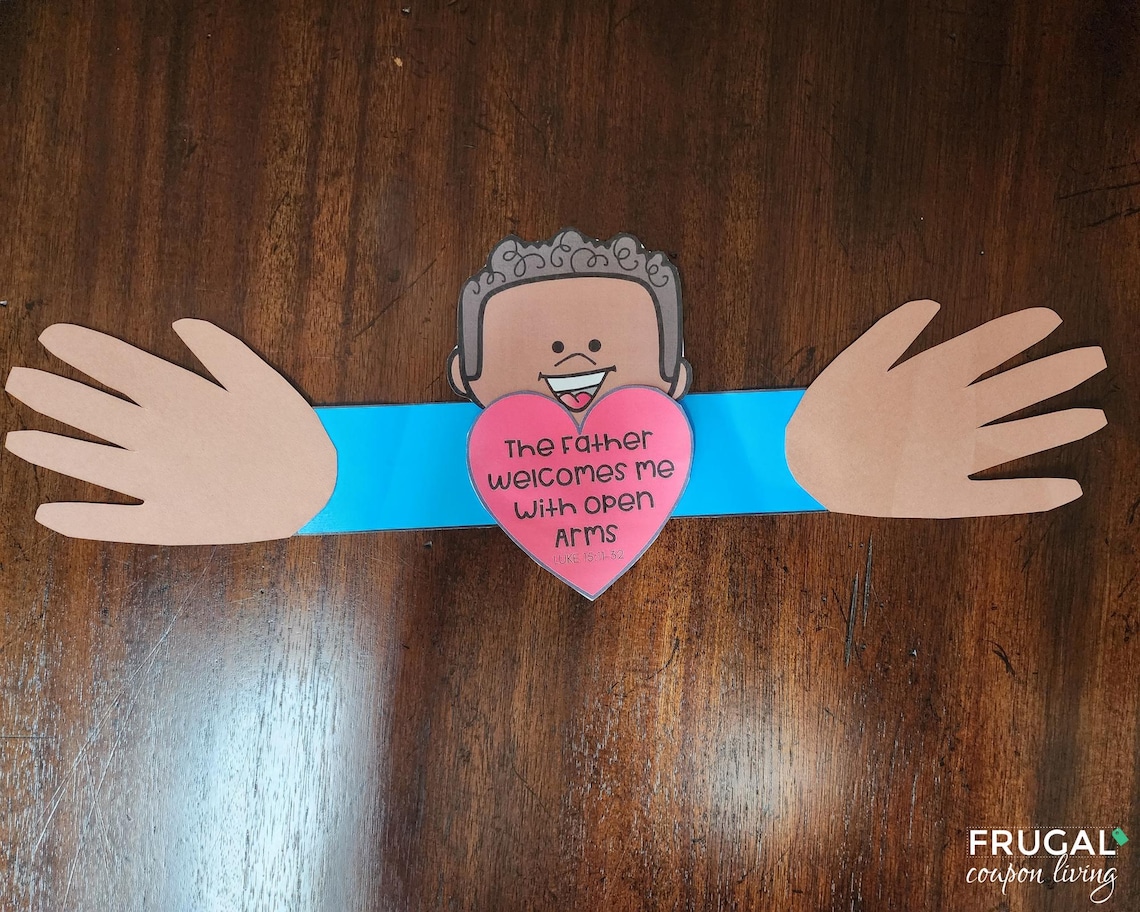 Forgiveness Craft for Kids - the Prodigal Son Hug Craft Printable Bible ...