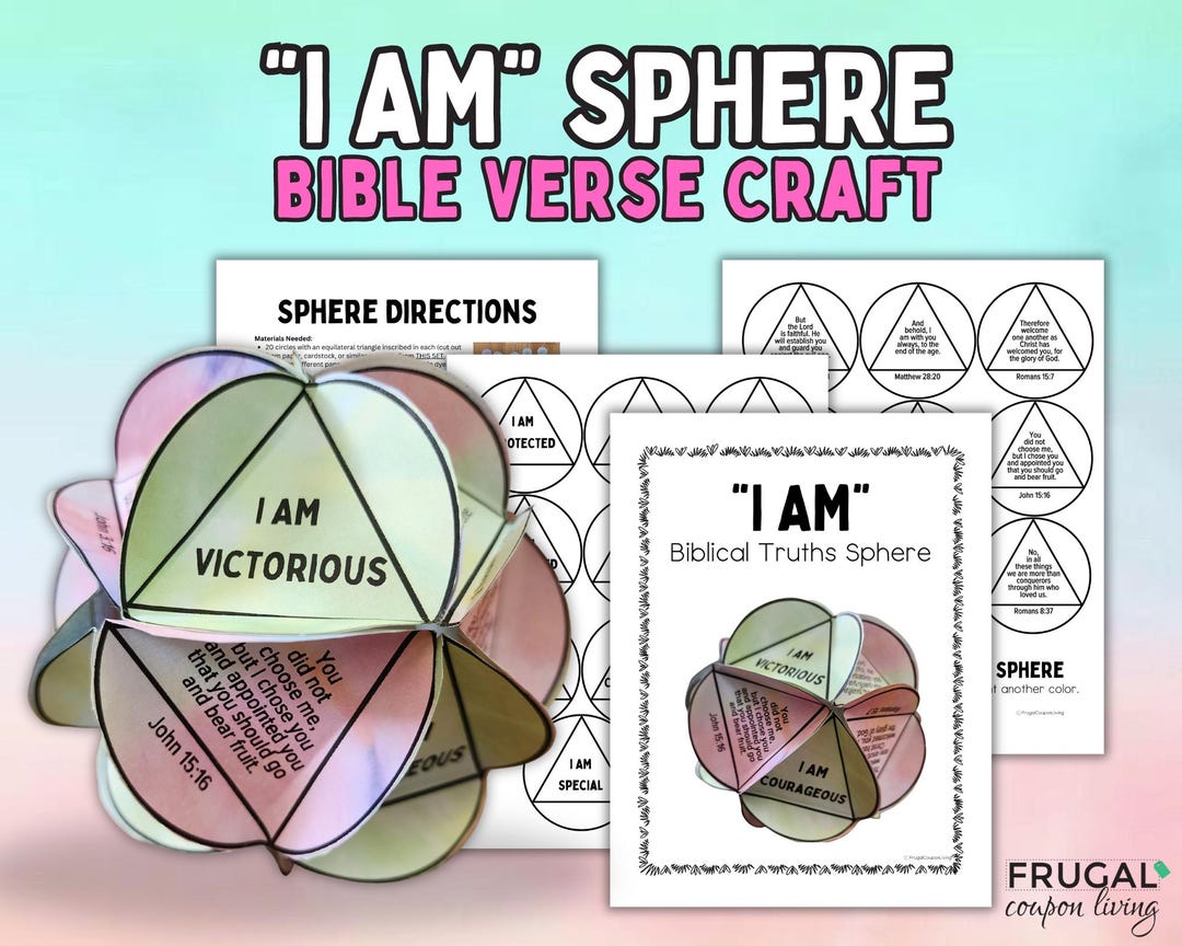 Identity in Christ Bible Craft for Older Kids & Teens, 3-D Sphere Craft ...