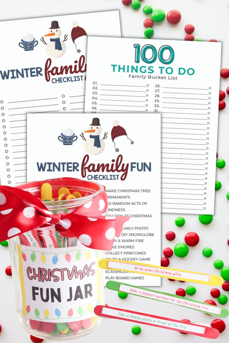 Bucket List Printable Set 2023 Year-round Fun Family - Etsy