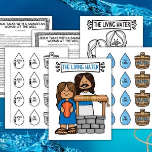 Jesus is the Living Water Activity, Jesus Talks With a Samaritan Woman ...