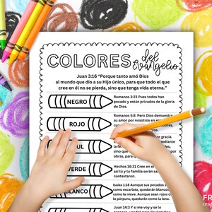 Gospel in Spanish Plan of Salvation Printable for Kids | Crayon Gospel ...
