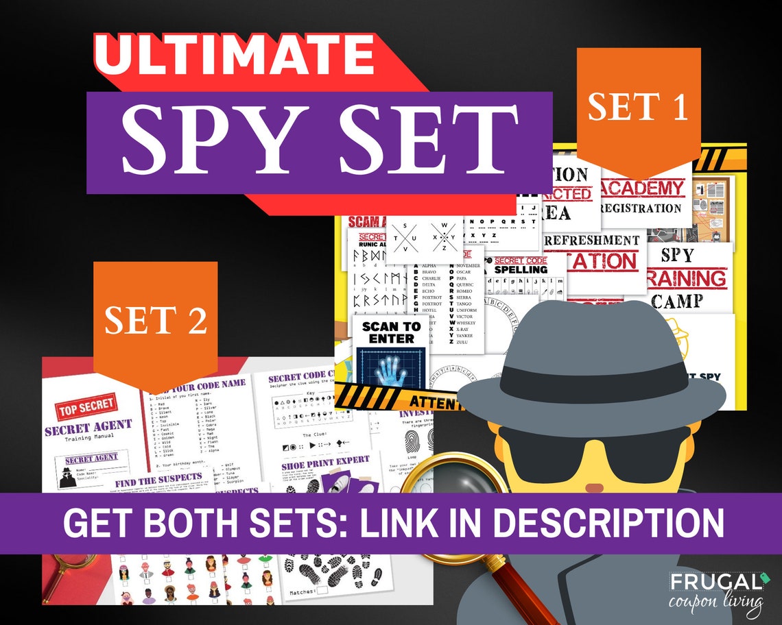 Spy Birthday Party Activities for Kids | Spy Party for Kids With ID ...
