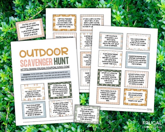 20 Outdoor Scavenger Hunt Riddles for Kids PDF | Nature Treasure Hunt ...