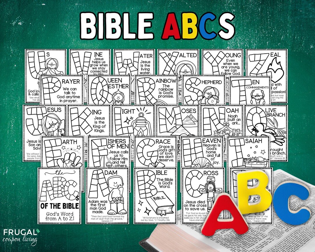 Bible Abcs Alphabet Coloring Pages, Christian Bible Coloring Sheets for ...