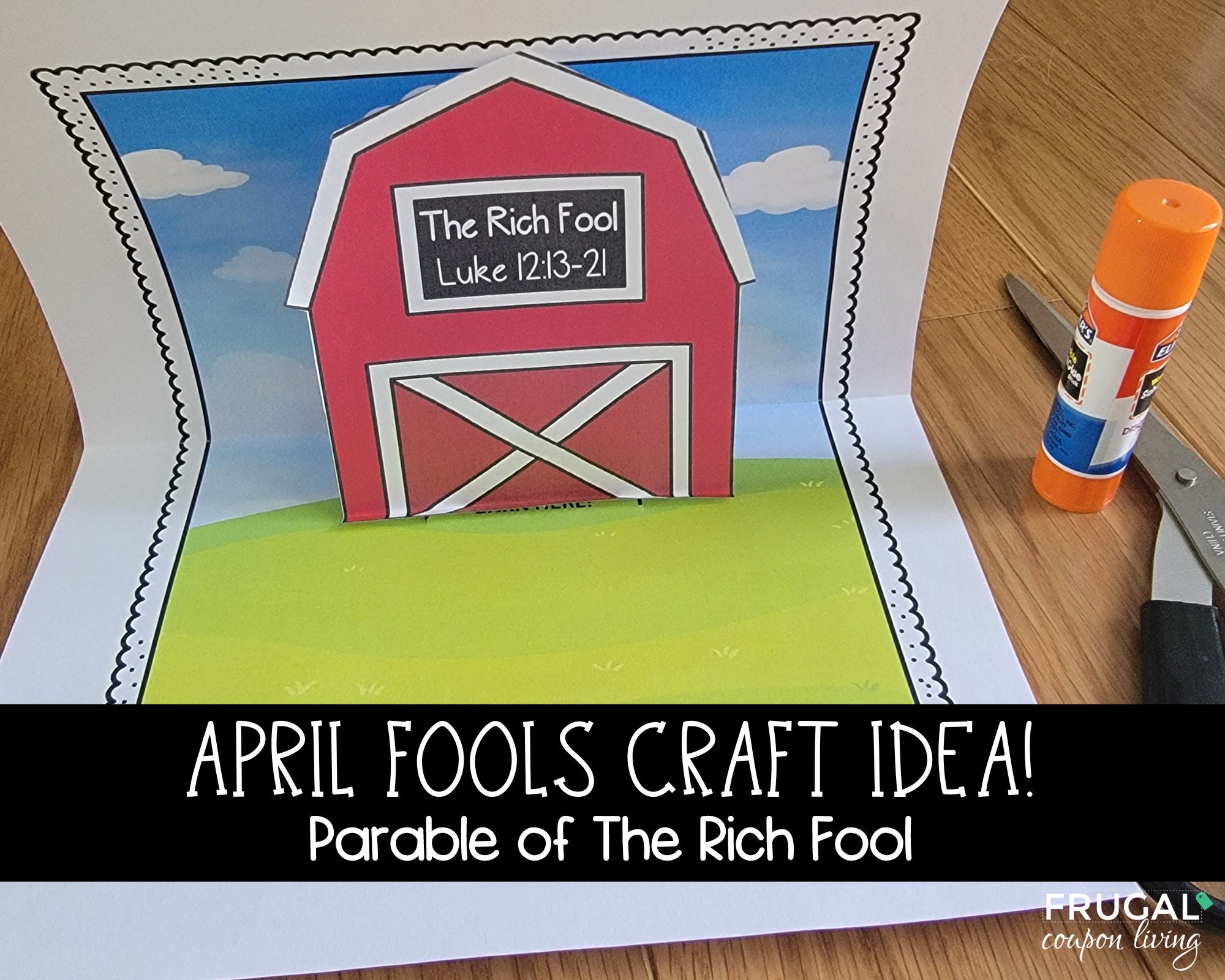 Parable of the Rich Fool Craft | Fools Bible Lesson Luke 12:13-21 ...