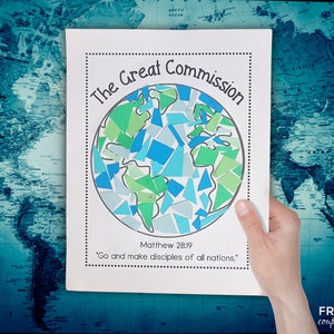 Christian Earth Day Craft Printable, Earth Paper Craft for Kids ...