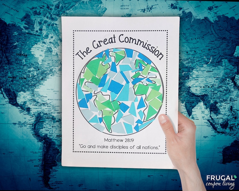 Christian Earth Day Craft Printable, Earth Paper Craft for Kids ...