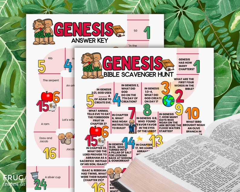 Genesis Craft Set for Kids, Creation, Abraham, Joseph, & Genesis Bible ...