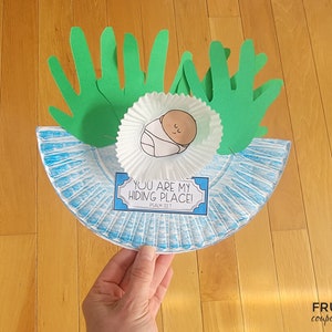 Baby Moses Bible Craft for Kids, Exodus 2 & Psalm 32:7 "You are My ...