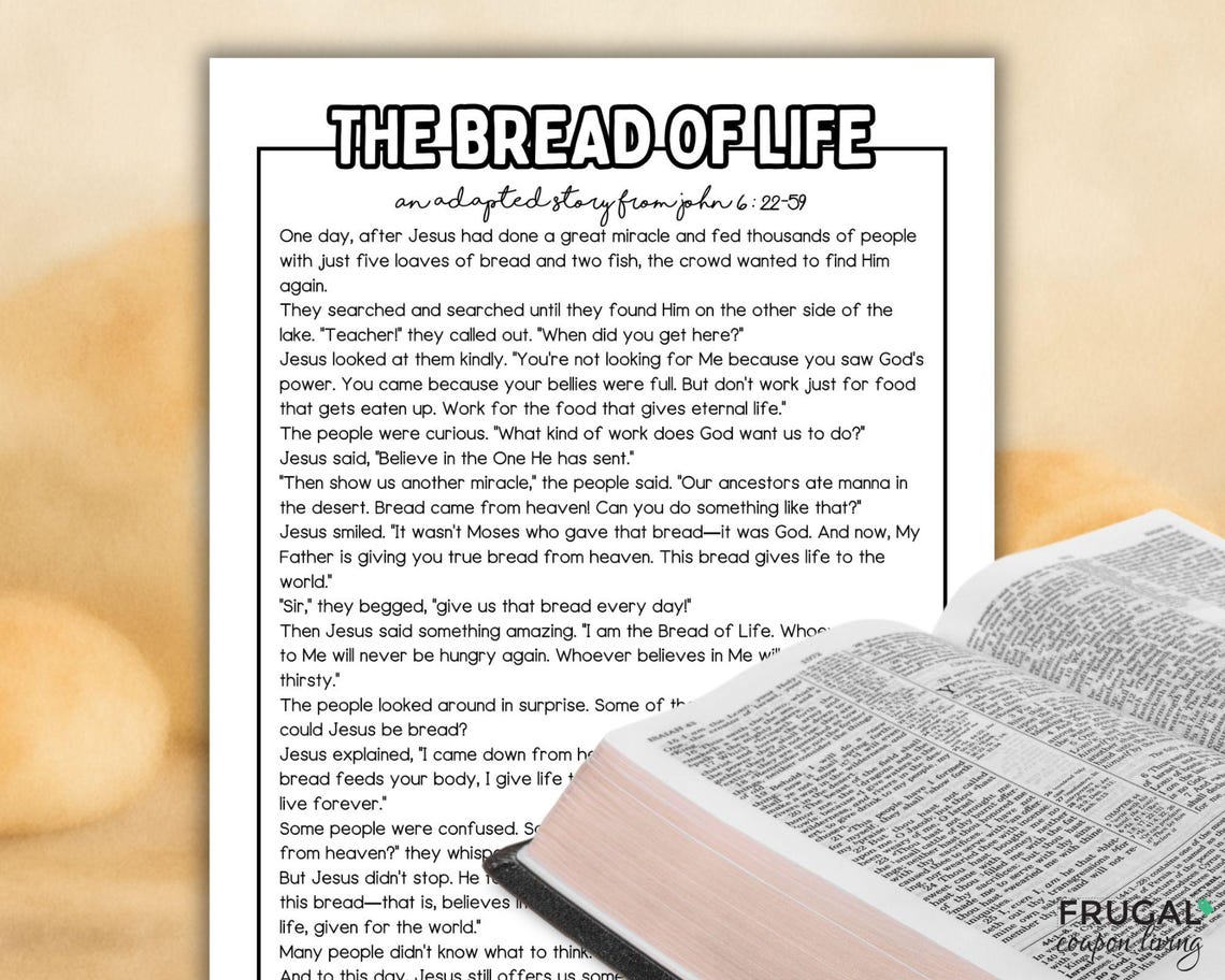 Bread of Life Craft for Kids, Jesus Said "i Am the Bread of Life ...