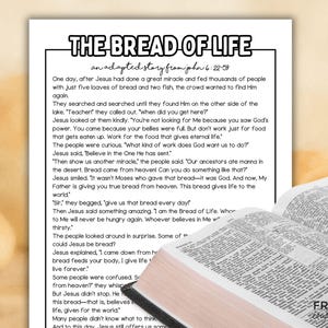 Bread of Life Craft for Kids, Jesus Said "i Am the Bread of Life ...