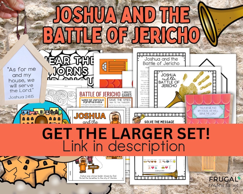 Joshua and the Battle of Jericho Coloring Wheel, Book of Joshua Bible ...